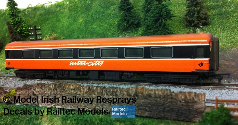 Coaches Resprayed Using Railtec Decals Irish Model Railway Resprays